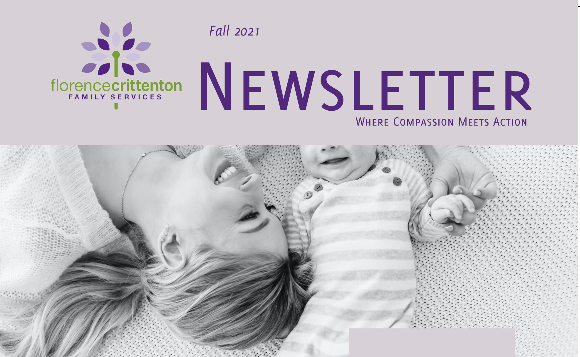 Fall 2021 Newsletter: Where Compassion Meets Action | Florence Crittenton